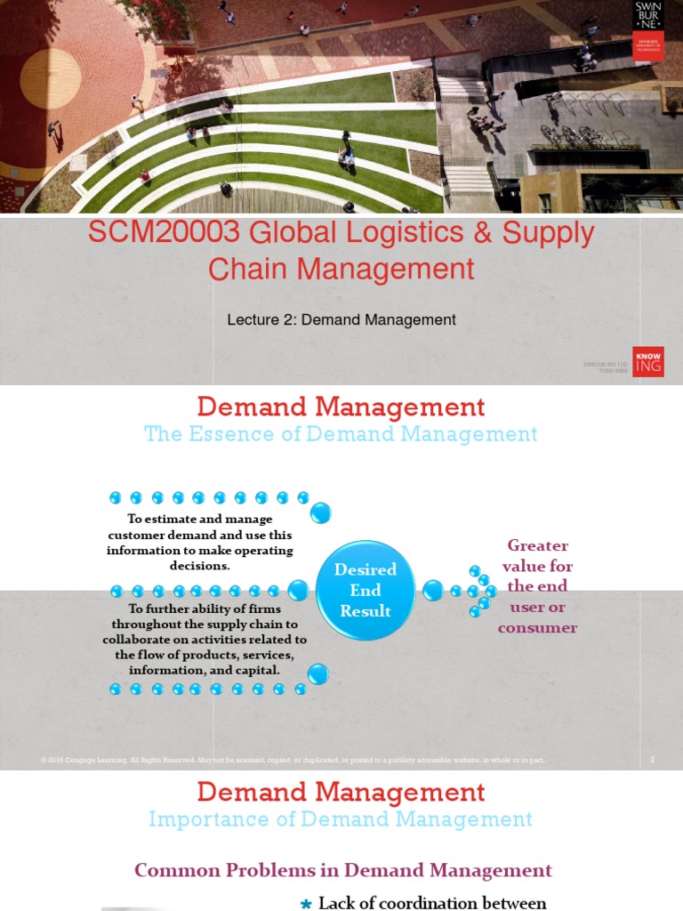 Lecture 2 Demand Management | PDF | Forecasting | Demand Lecture 2 Demand Management | PDF | Forecasting | Demand