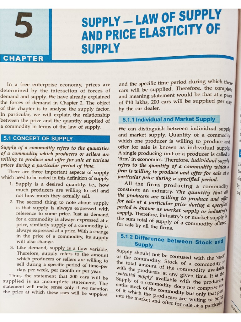 Law of Supply, Grade 12 | PDF