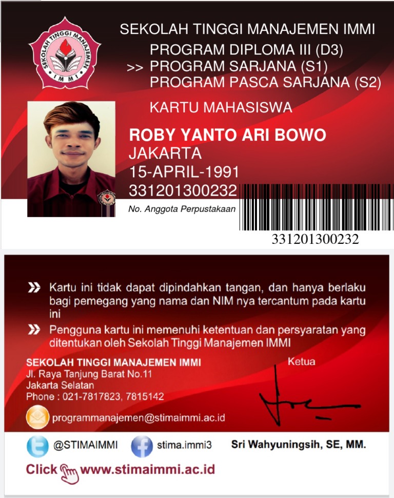 Roby Yanto Ari Bowo: Jakarta 15-APRIL-1991 331201300232 | PDF