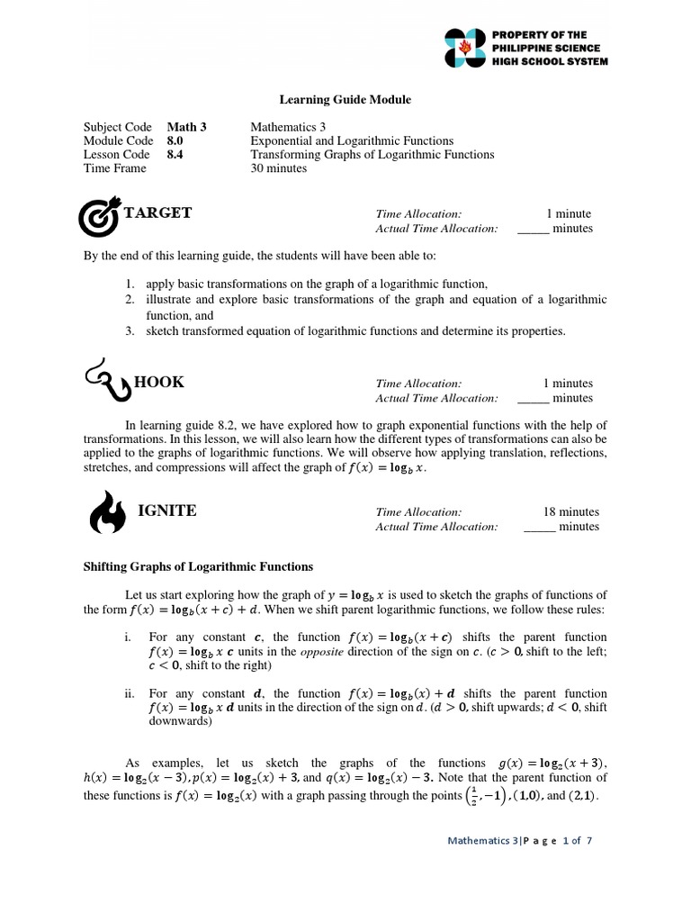 Target: Learning Guide Module | PDF