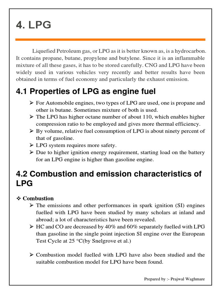 An In Depth Look At The Properties Combustion Characteristics