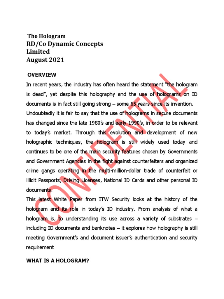 The Hologram | PDF | Holography | Physical Sciences