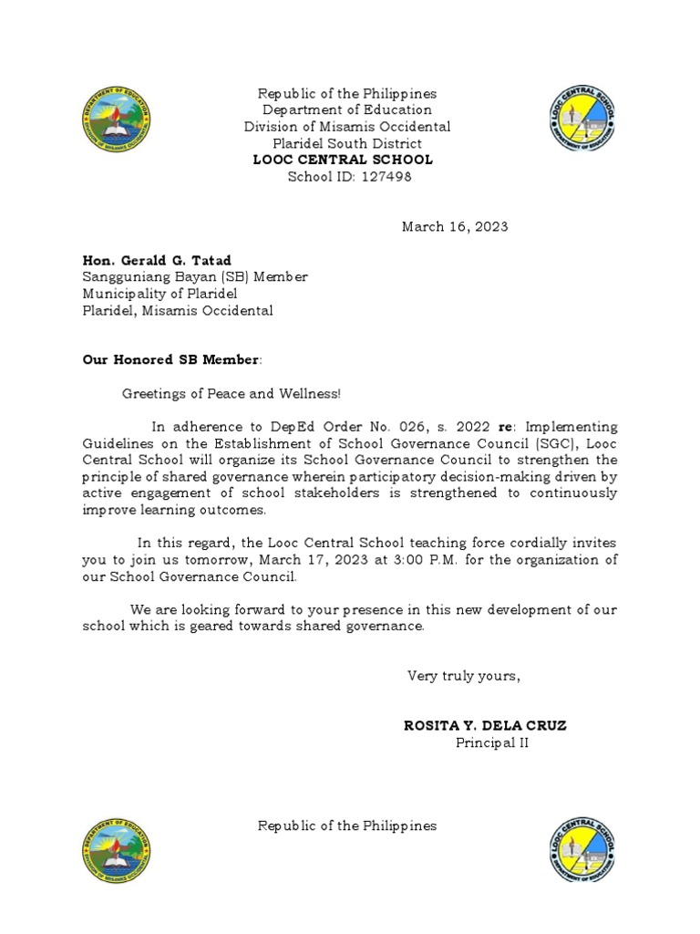 SGC Letters | PDF | Governance | Social Institutions