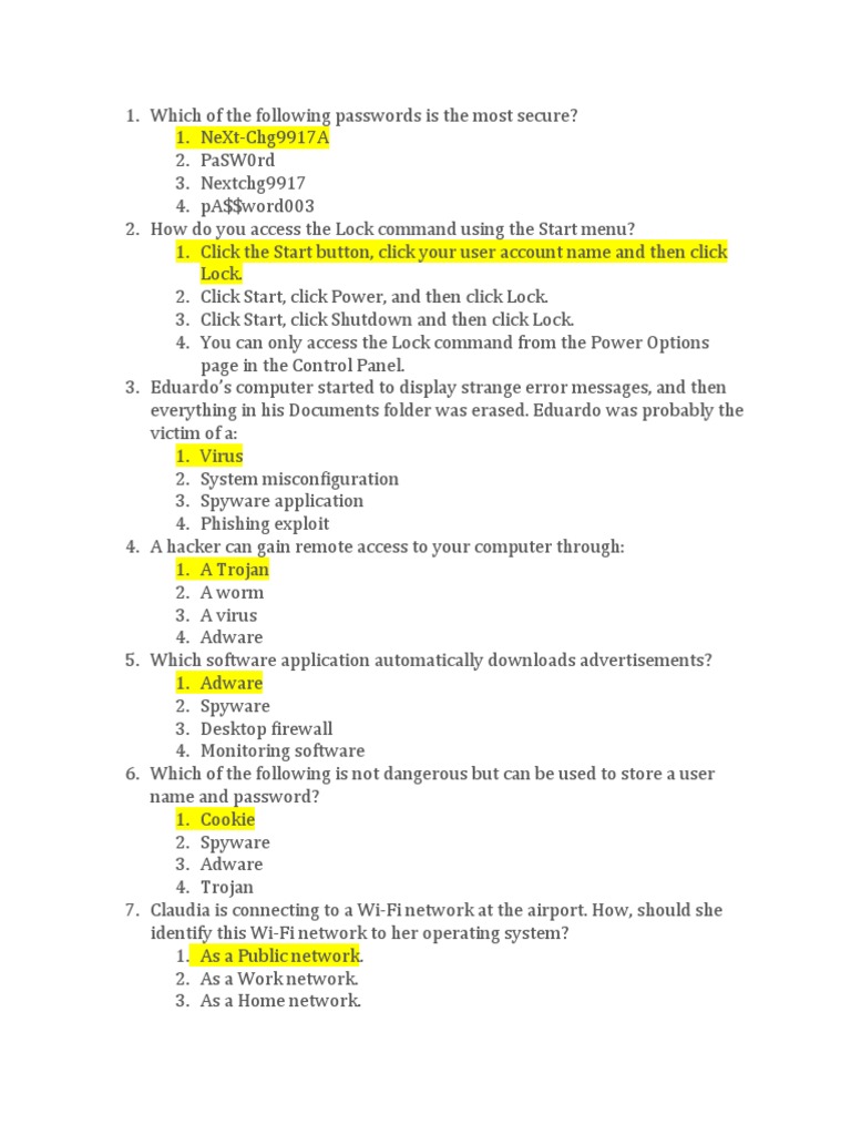 Essential Computer Security and Troubleshooting Knowledge: A Comprehensive Review of Common ...
