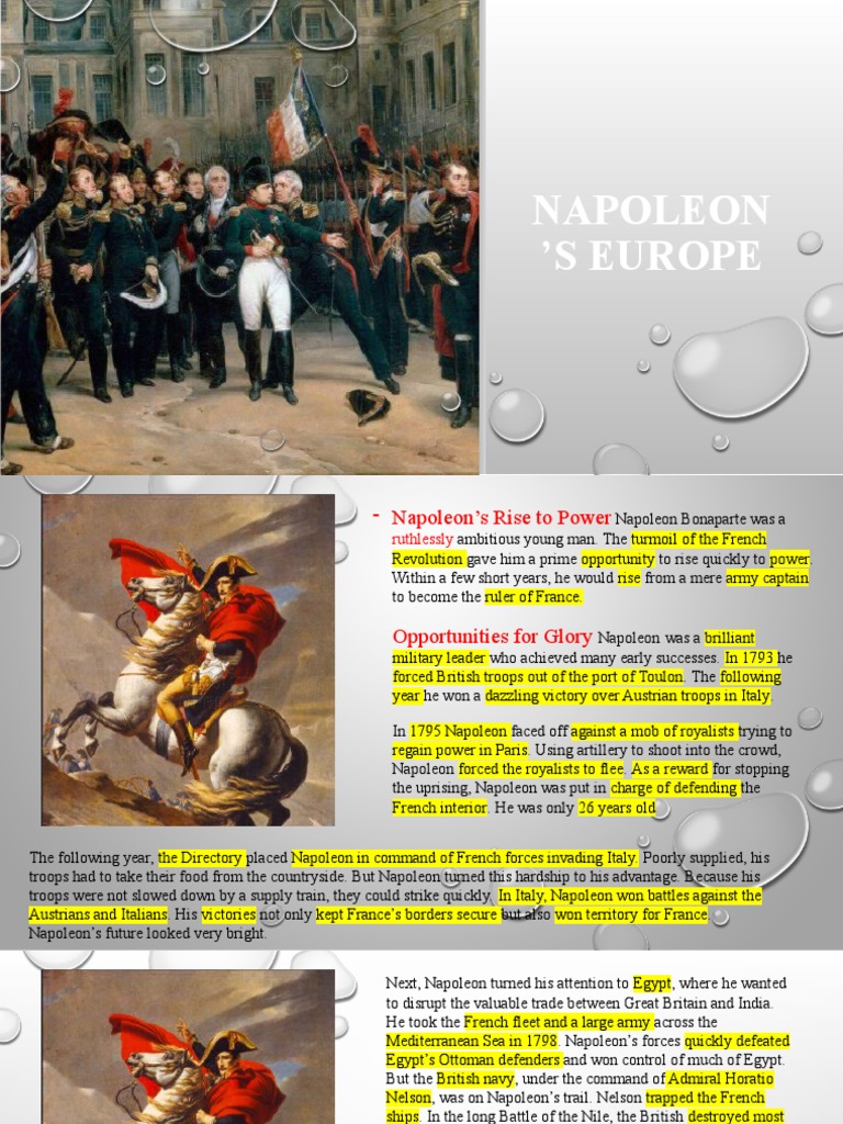 Napoleon's Europe | PDF | Napoleon | First French Empire