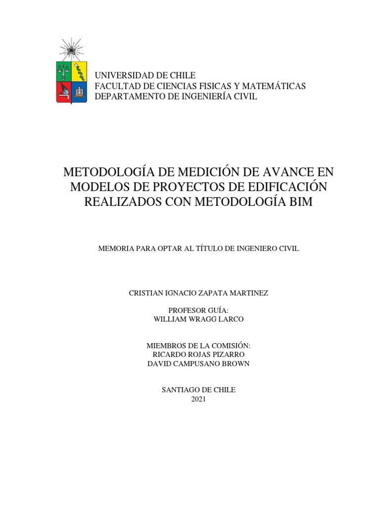 Metodologia de Medicion de Avance en Modelos de Proyectos de Edificacion | PDF