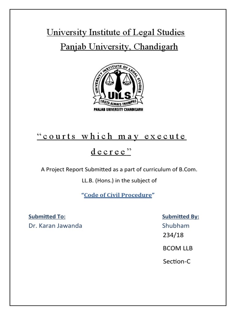 CPC Semester 8 | PDF | Decree | Jurisdiction