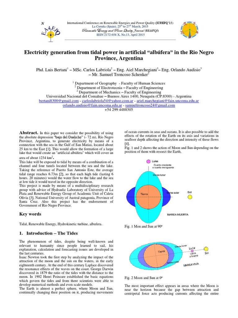 ICREPQ-Trabajo Bertani-Labriola-1 | PDF | Tide | Moon