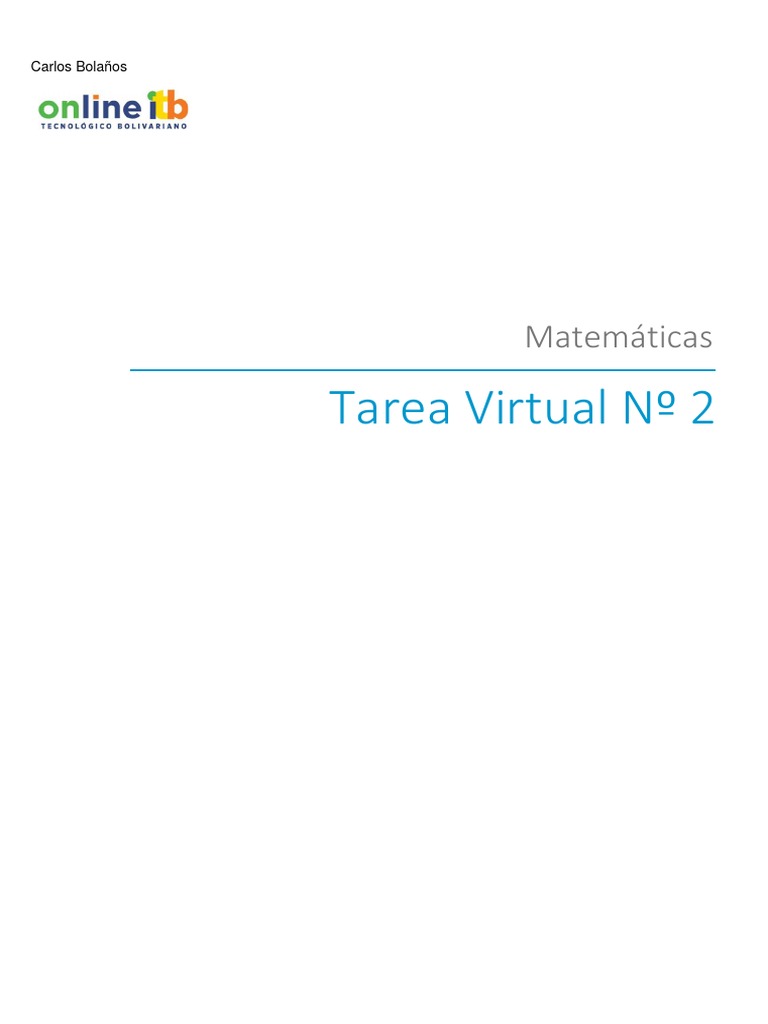 Tarea Virtual 2 Exponenciales y Logaritmos | PDF | Logaritmo | Funcion exponencial
