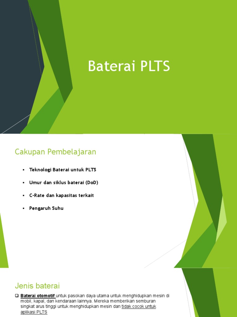 Baterai PLTS | PDF