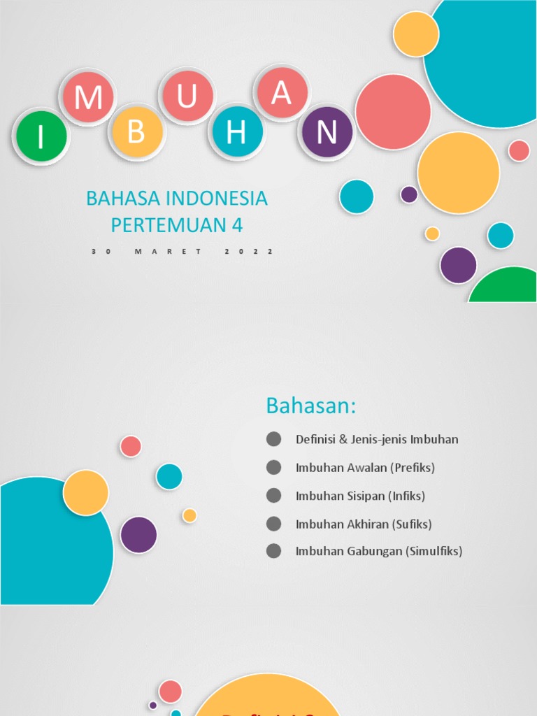 Panduan Lengkap Imbuhan Bahasa | PDF
