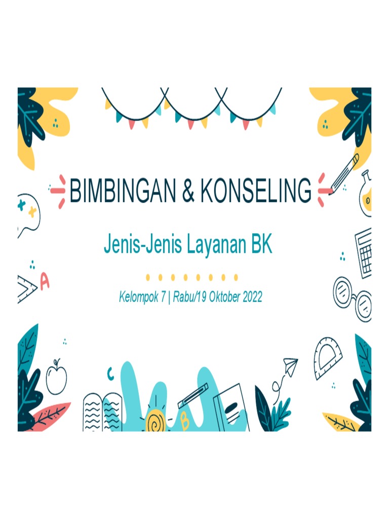 JENIS LAYANAN BIMBINGAN DAN KONSELING | PDF