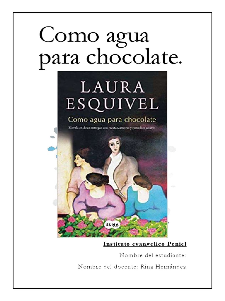 Datos del libro "Como agua para chocolate" | PDF