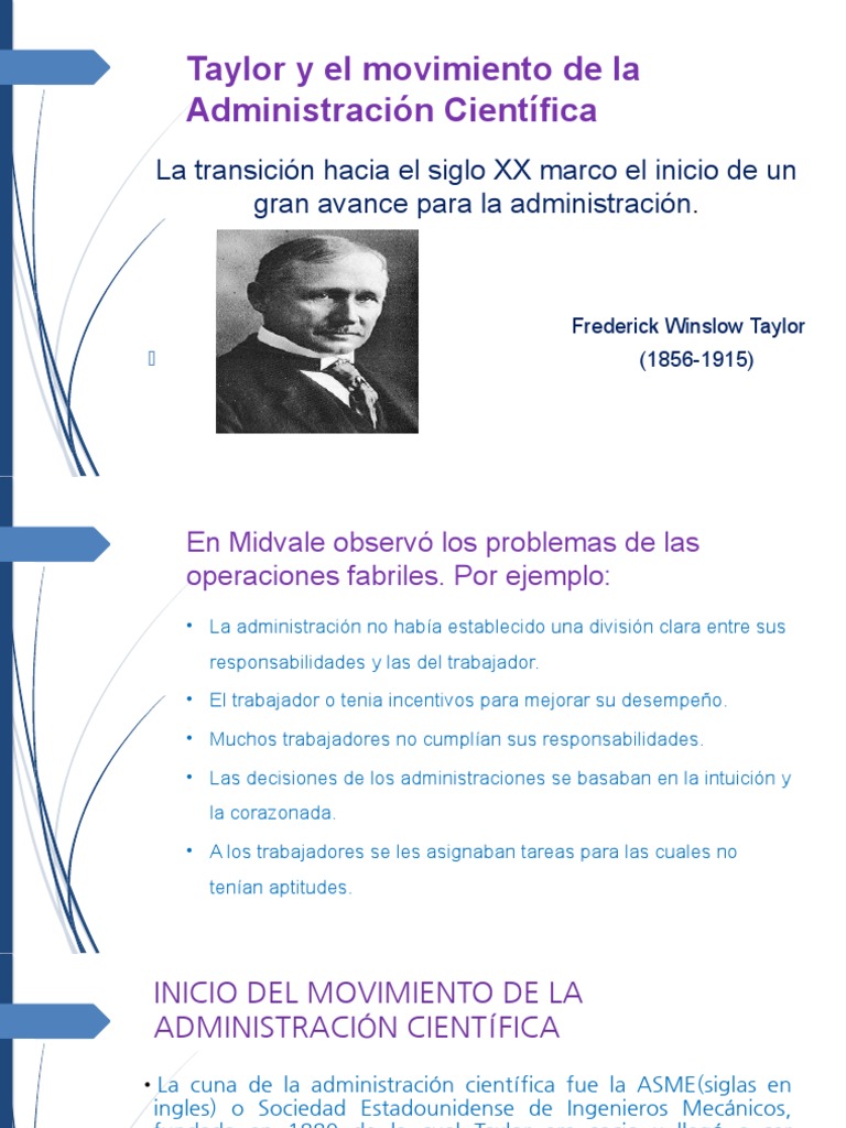 Administración Científica de Taylor | PDF | Producción en masa | Economias