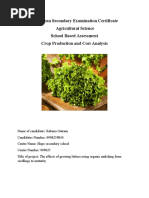 Agriculture S.B.A. Crop Production | PDF | Harvest | Fertilizer