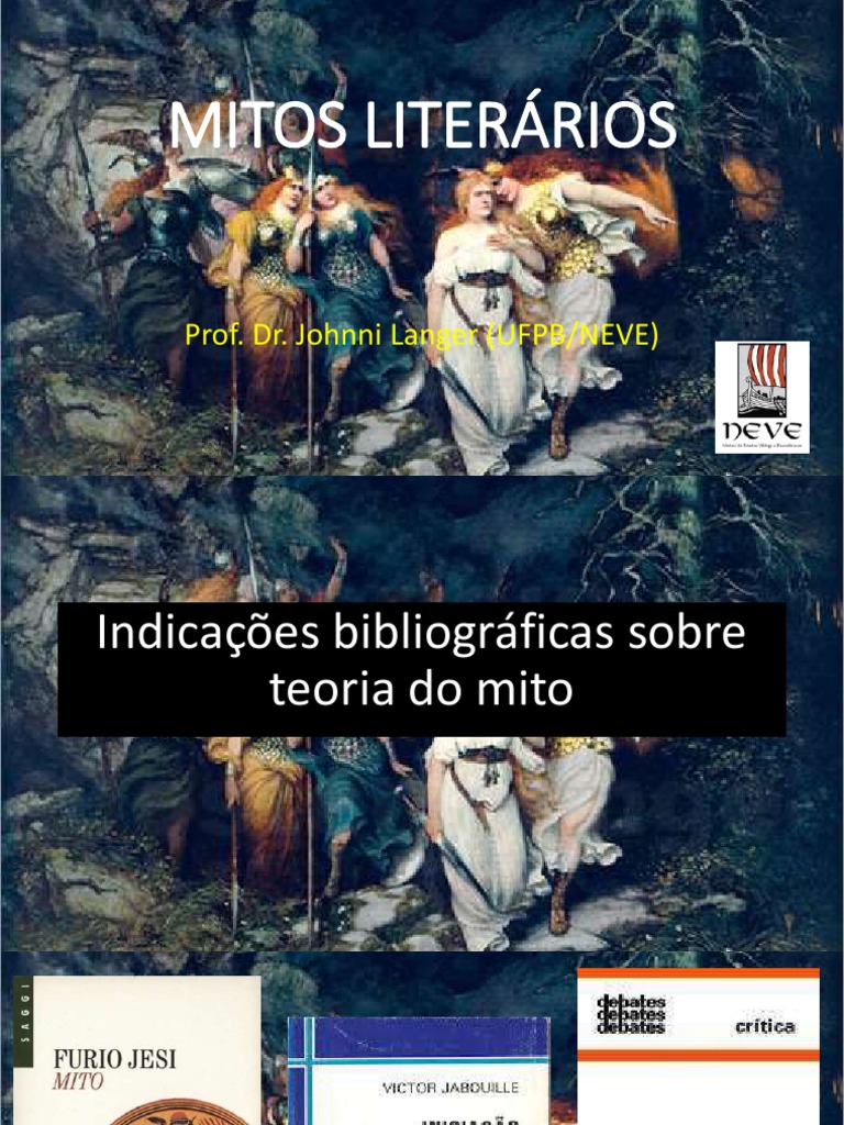 Mitos Literários: Prof. Dr. Johnni Langer (UFPB/NEVE) | PDF | Narrativa | Idade Média