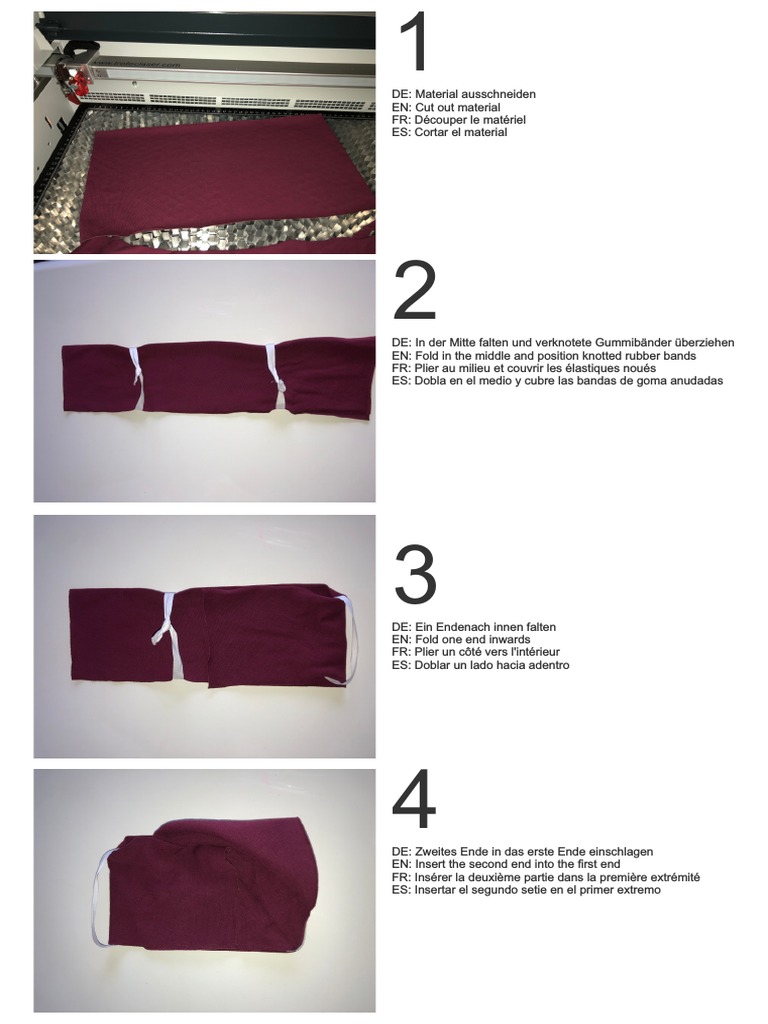 Step by Step Textile Face Mask | PDF