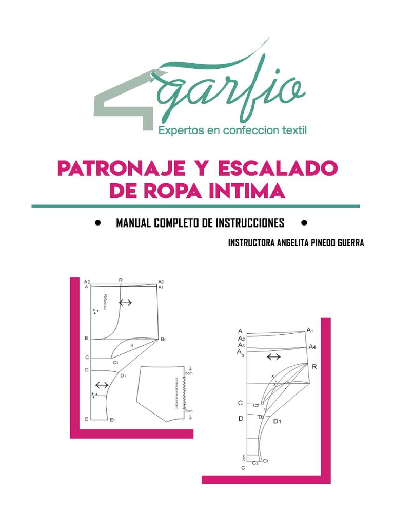 Curso de Patronaje y Escalado de Ropa Intima 2021 | PDF