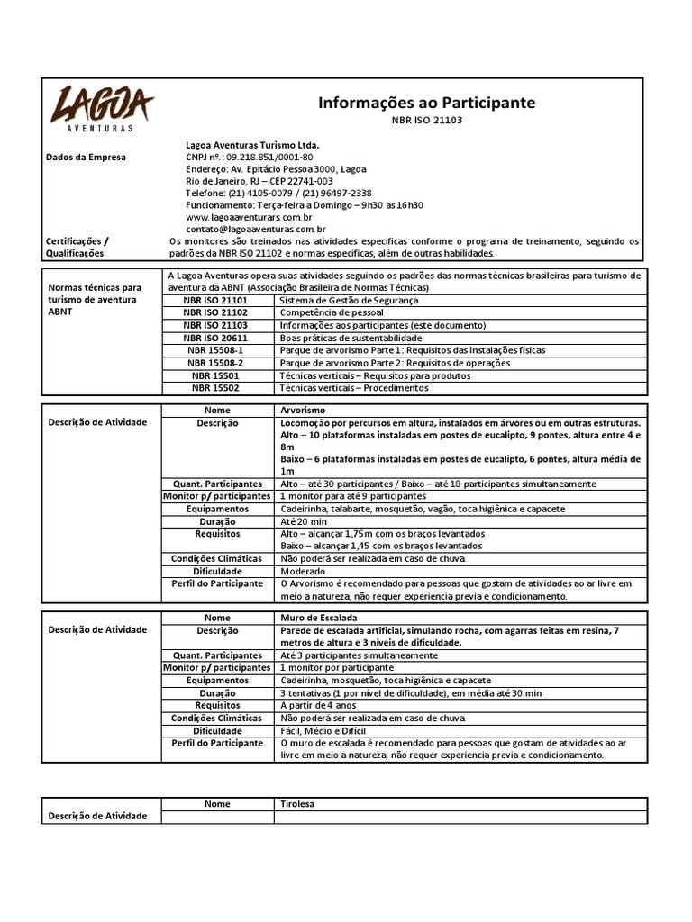 NBR - Iso 21103 | PDF