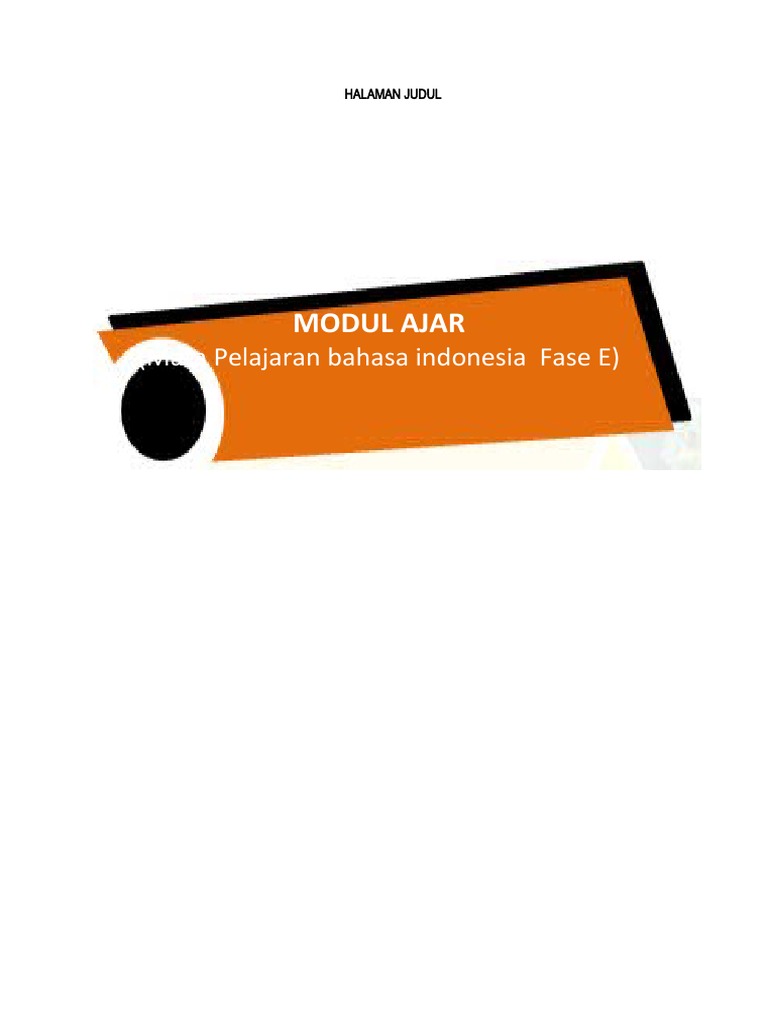 Format Modul Ajar | PDF