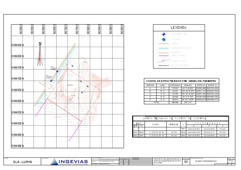 Plano Del Levantamiento Topográfico | PDF