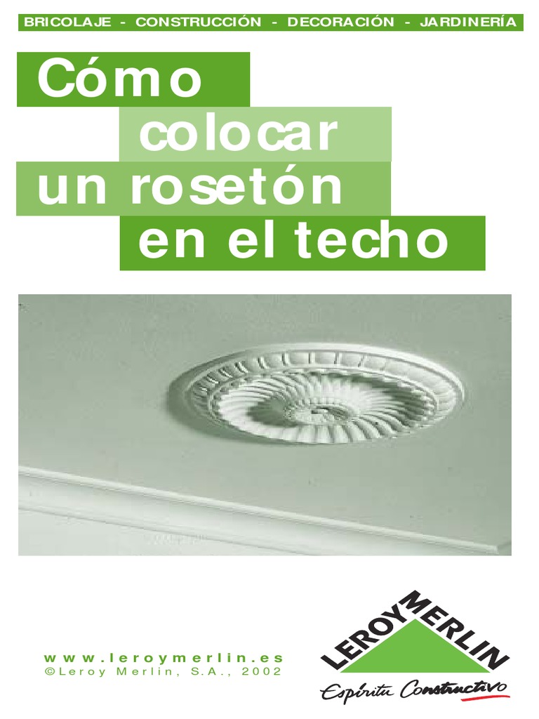 Colocar Roseton en Techo | PDF | Materiales | Procesos industriales