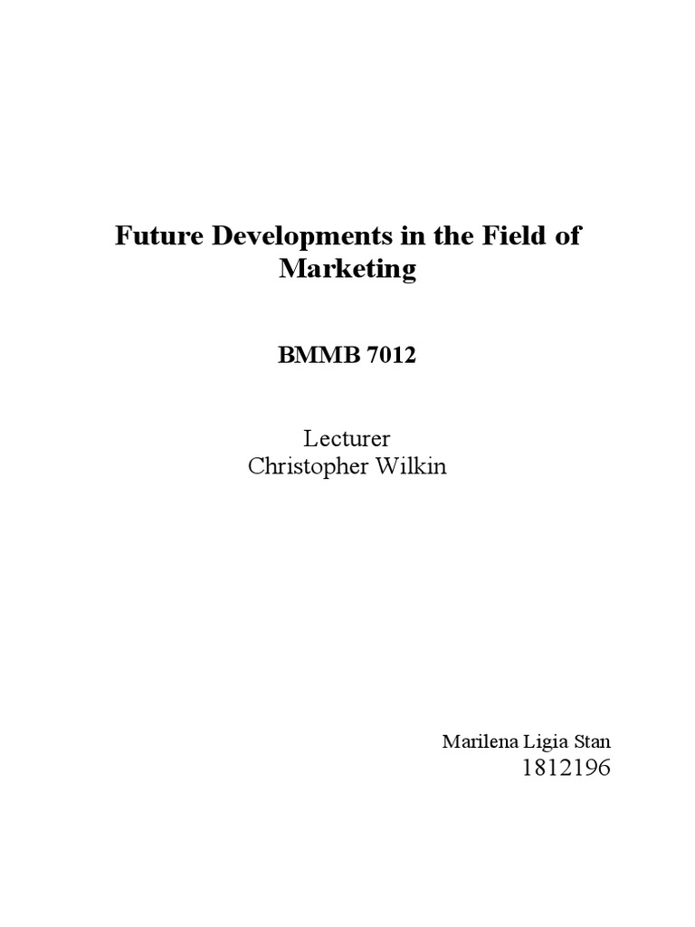 Future Developments in Marketing: Analyzing TUI Group's Strategies for ...