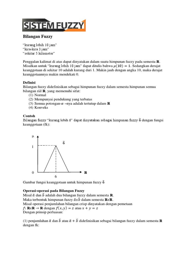 Bilangan Fuzzy | PDF