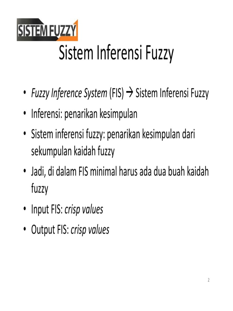 Sistem Inferensi Fuzzy | PDF