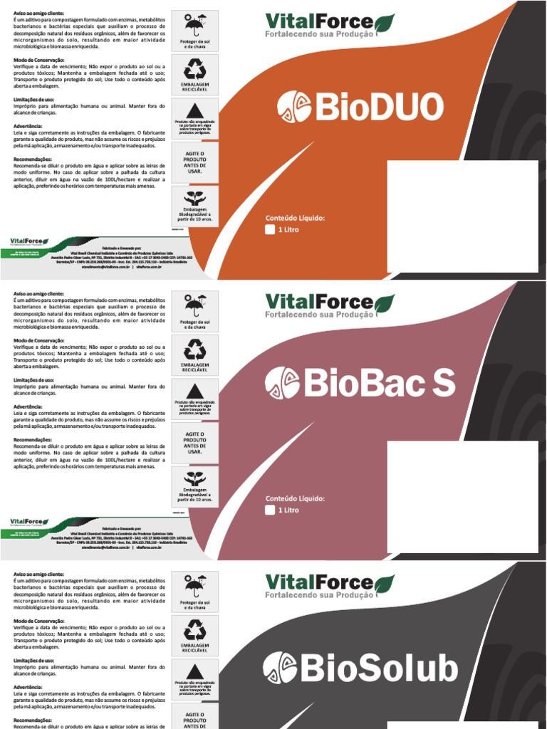 Bio Duo - Bio Bac - Bio Solub | Download grátis PDF | Desperdício ...