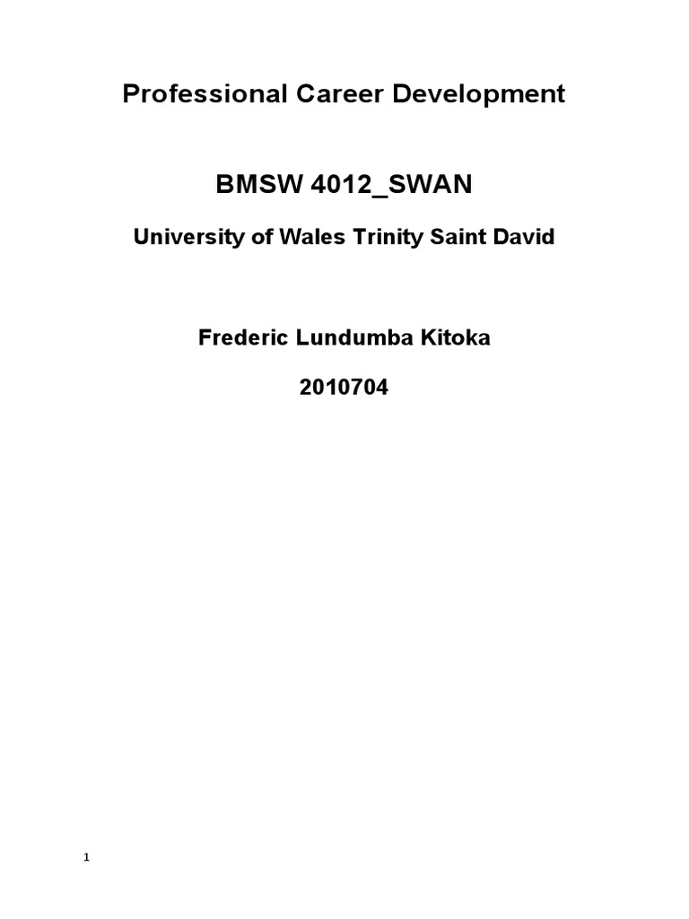 Professional Career Development | PDF | Swot Analysis | Learning Styles