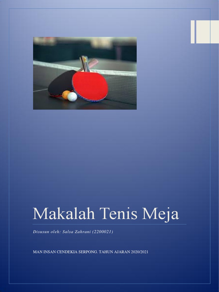 Makalah Tenis Meja | PDF