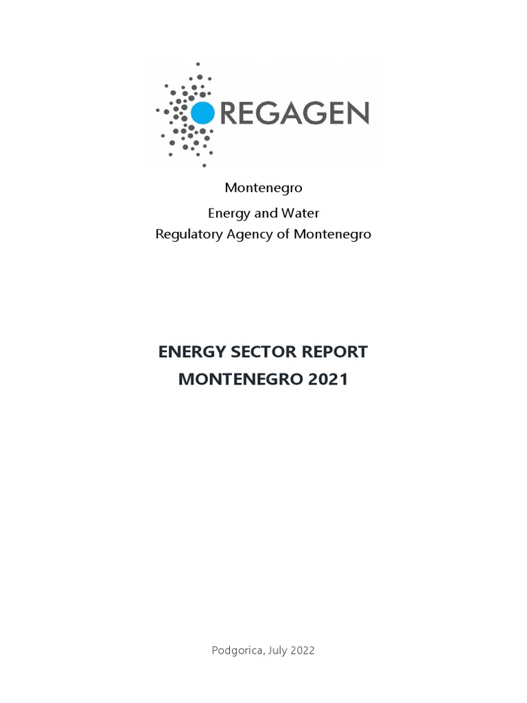 Energy Sector Report Montenegro 2021: Montenegro Energy and Water ...
