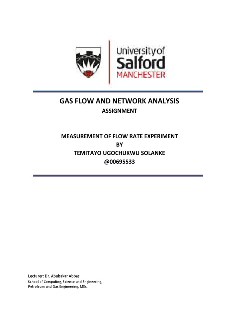 Measurement of Flow Meter Laboratory | PDF | Flow Measurement | Fluid ...