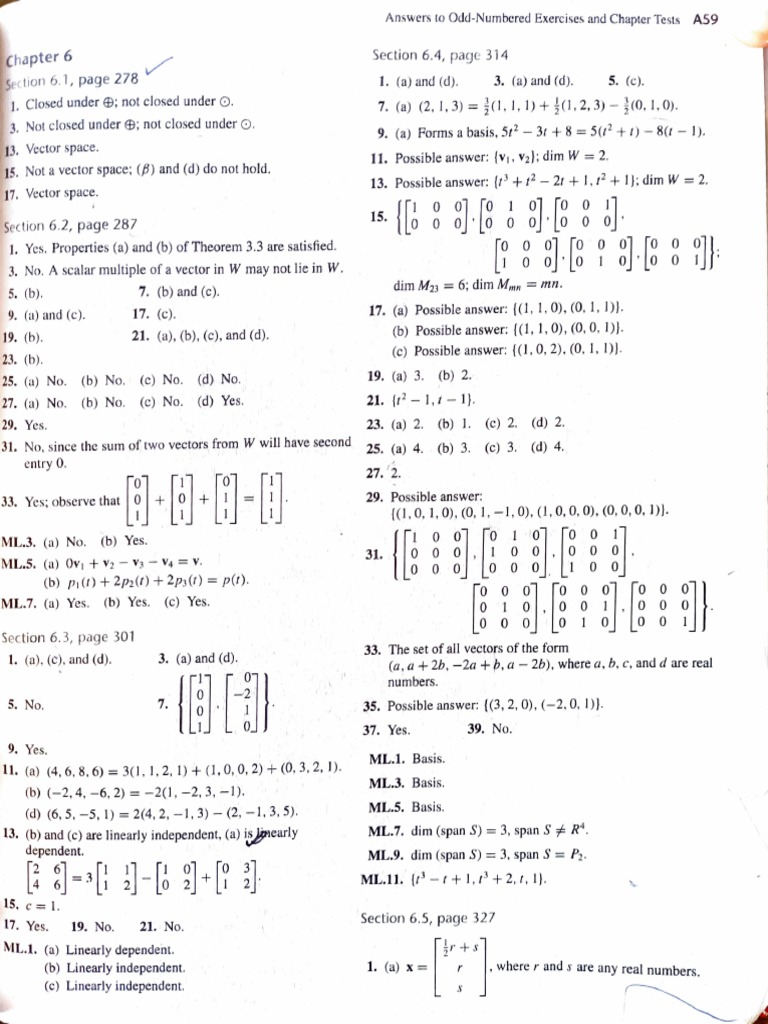 Answers to Odd-Numbered Exercises and Chapter Tests: A Comprehensive ...