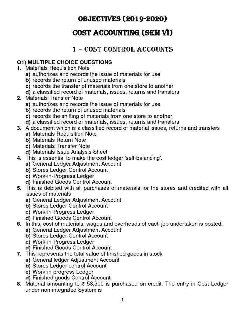 Costing | PDF | Debits And Credits | Cost Of Goods Sold