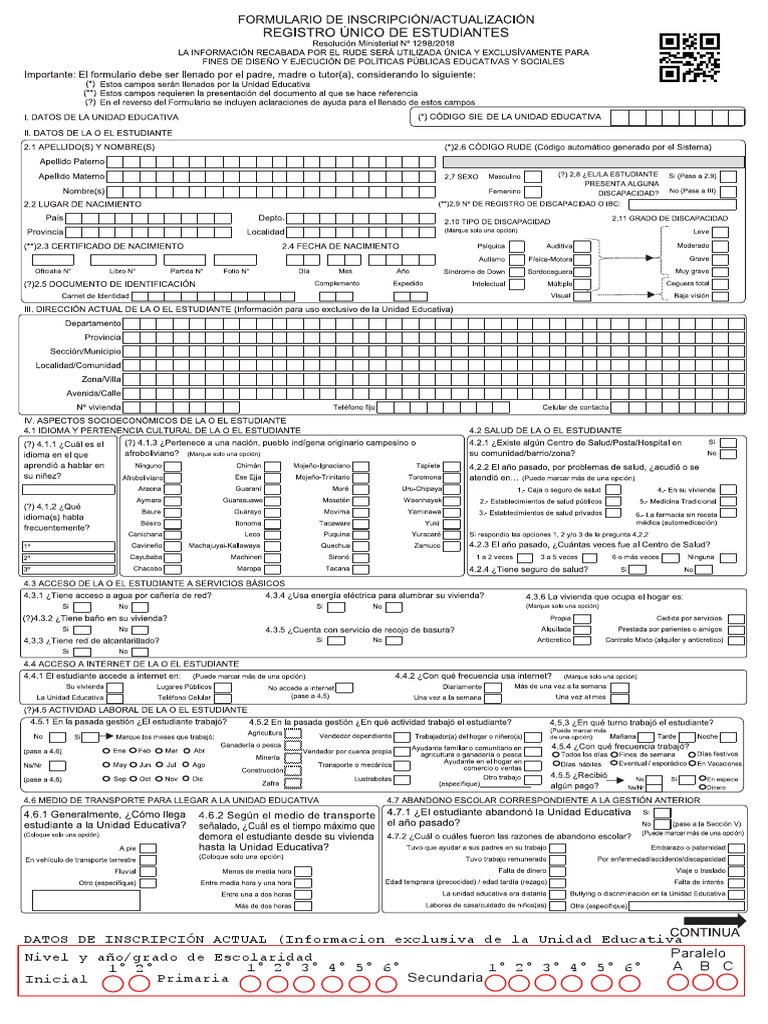 03 FORMULARIO RUDE 2023 | PDF