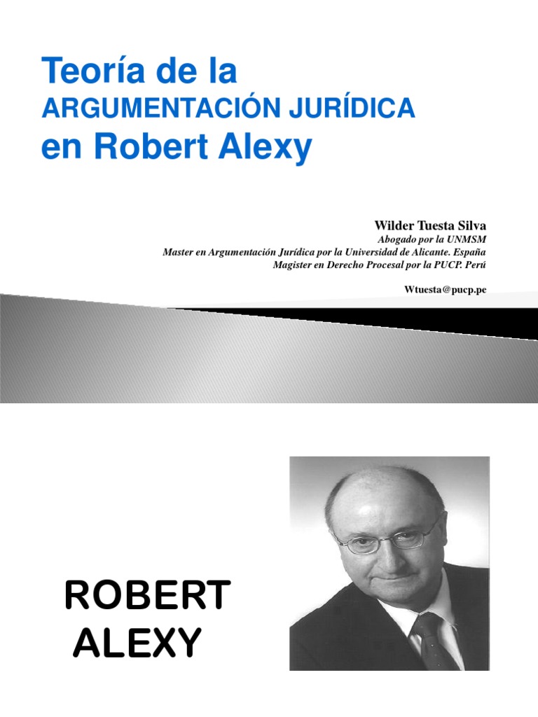 2329 Teoria de La Argumentacion Juridica en Robert Alexy | PDF ...