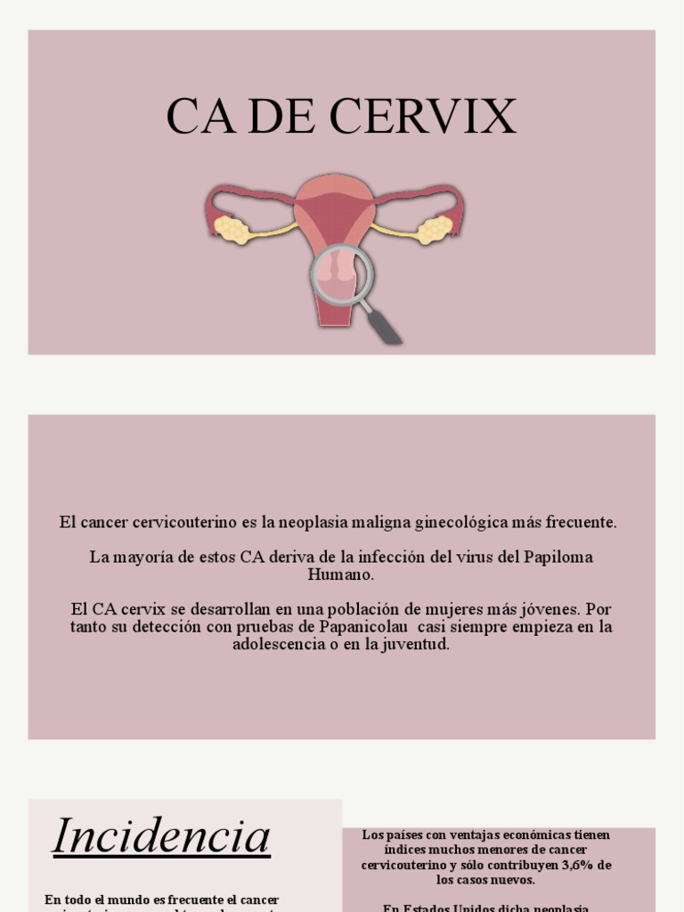 CA_DE_CERVIX | PDF | Cáncer de cuello uterino | Cáncer