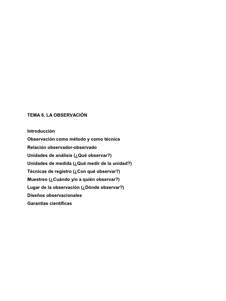 Relación Observador-Observado en Investigación | PDF | Comportamiento ...