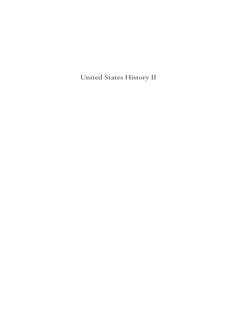 United States History II | PDF | Progressivism | Communication