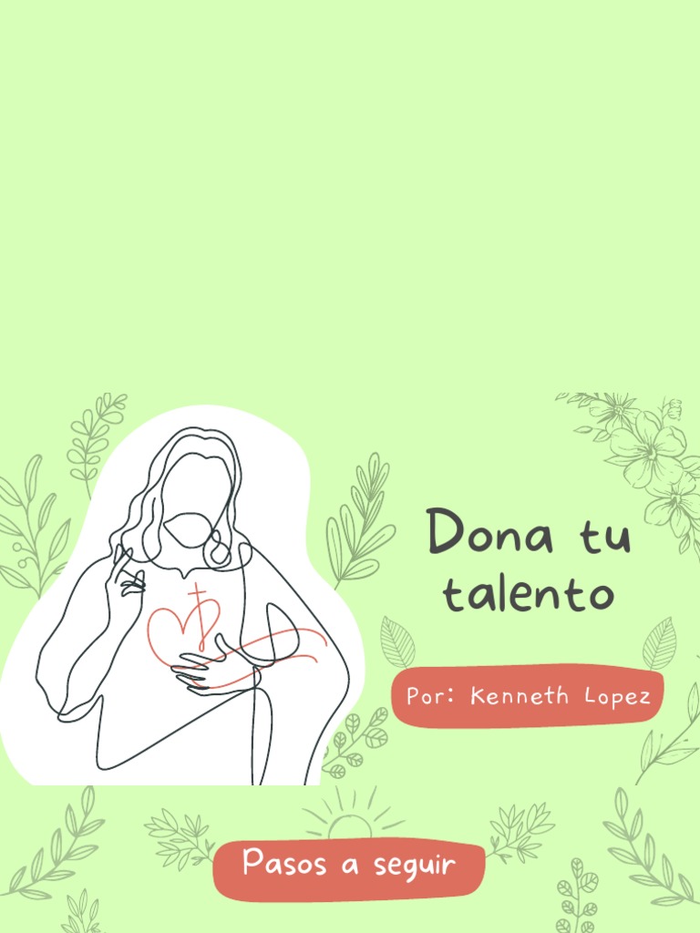 Mis Talentos y Dones Puestos Al Servicio de Dios | PDF