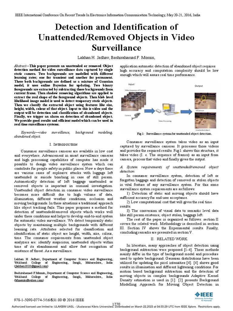 02 Detection - and - Identification - of - Unattended - Removed - Objects - in - Video ...