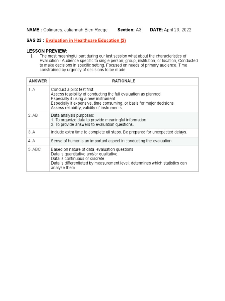 Hes 008 - Sas 23 | PDF