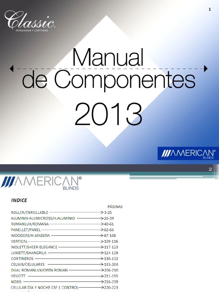 Componentes para Sistemas Enrollables | PDF | Metro