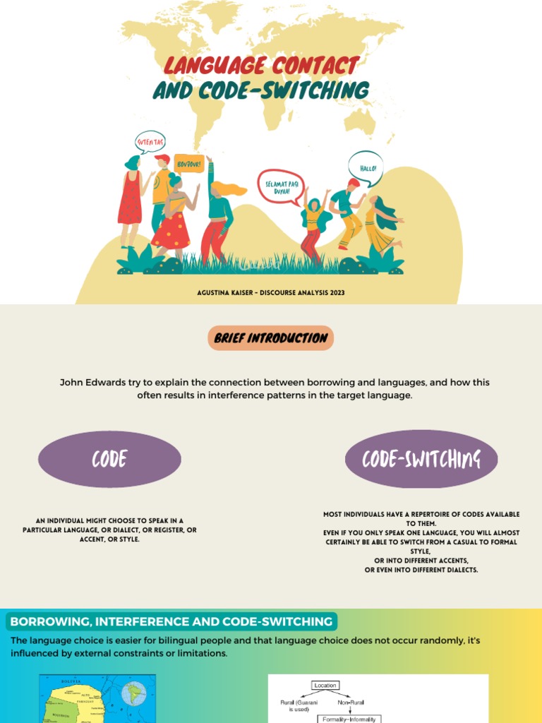 Language Contact and Code-Switching | PDF | Multilingualism | Linguistics