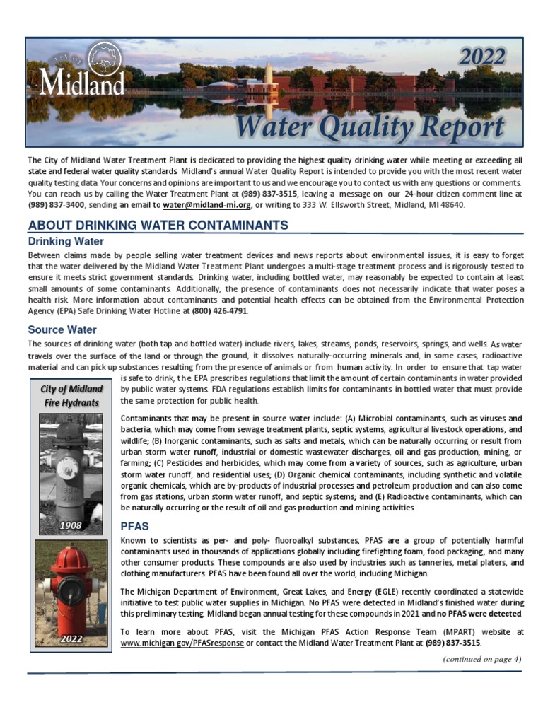 2022 Drinking Water Report | Download Free PDF | Drinking Water | Water