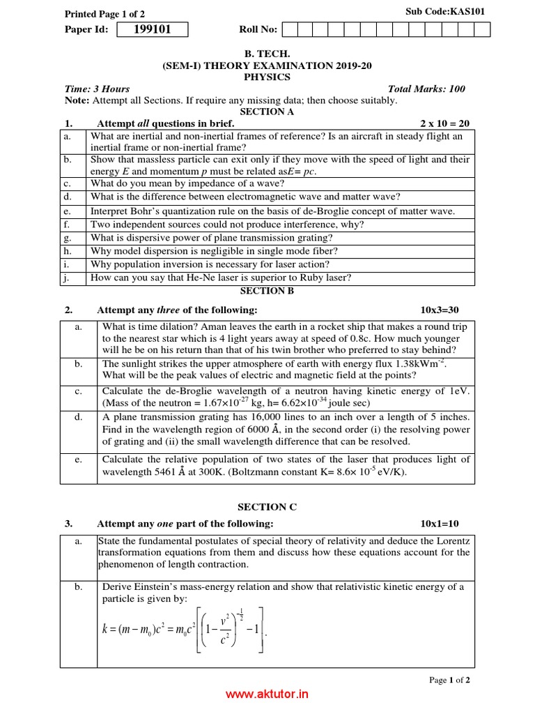 Printed Physics Exam Papers with Solutions | PDF | Optics | Diffraction