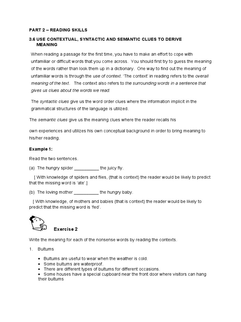 Part 2 Reading Skills | PDF | Word | Inference