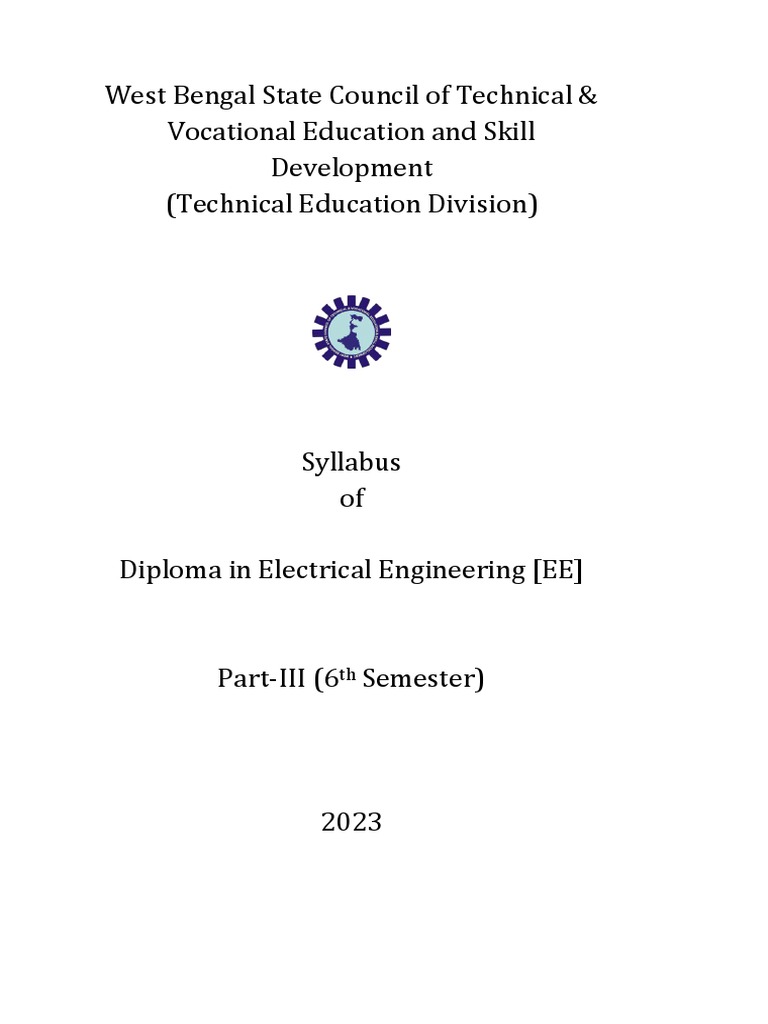 West Bengal State Council of Technical & Vocational Education and Skill Development (Technical ...